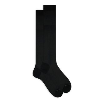 Gallo Gallo, Homme, Sous-vêtements, Gris, Taille: XL Chaussettes longues en coton anthracite pour hommes, couleur unie