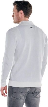 Engbers Cardigan Herren Modisches Strick Overshirt, Silbergrau