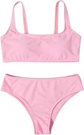 Generic Bikini pour femme - Sexy et &eacute;l&eacute;gant - Deux pi&egrave;ces - Triangle - Col en V - Maillot de bain push-up - Bikini incurv&eacute; - Haut de bikini - Soutien de la po
