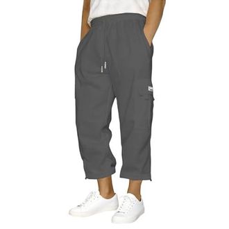 Generic Pantalon de jogging pour homme - Pantalon de jogging ample - Pantalon d&eacute;t&eacute; - Taille &eacute;lastique - Pantalon de jogging - Jambes larges - Pantalon de spor