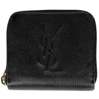 Saint Laurent Portefeuille Pre-owned (bi-pli) - Femme - Pre-owned - Noir - Taille: ONE Size
