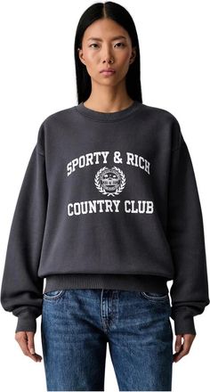Sporty & Rich Damen, Sweatshirts & Hoodies, Grau, XSGr&ouml;&szlig;e