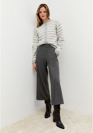 More & More Strickjacke kurze, haarige Flauschstrickjacke