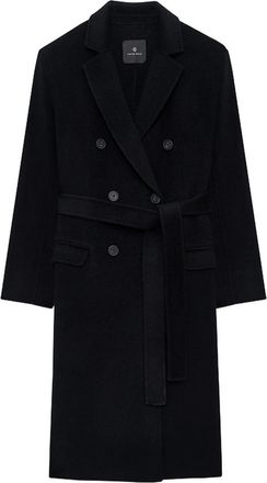 Anine Bing Knielanger Mantel - Schwarz