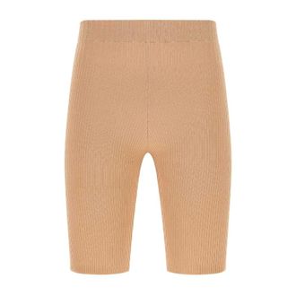 ADĀMO Andrea Adamo Femme, Shorts, Beige, Taille: 40 FR Leggings Stretch en Viscose M&eacute;lang&eacute;e