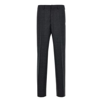 Prada Prince of Wales Karomuster Hose - - Trousers - Herren - Grau - M