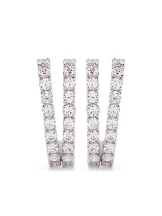 Swarovski boucles doreilles Matrix - Argent
