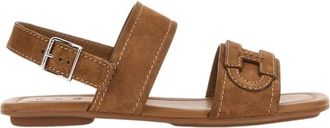 Hogan Femme, Chaussures, Brun, Taille: 38 EU Sandali Flat H685
