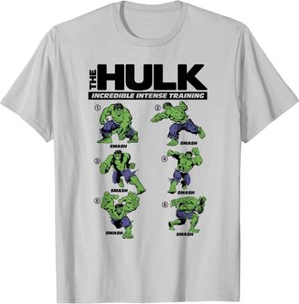 MARVEL The Incredible Hulk Intense Training Gym Text T-Shirt