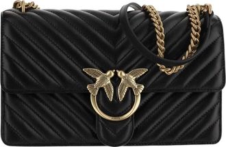 Pinko Pinko, Femme, Sacs, Noir, Taille: ONE Size Love One Classic Shoulder Bag