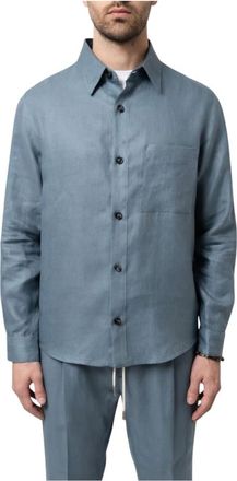Be Able BE Able, Homme, Chemises, Bleu, Taille: M Giacca camicia in Lino