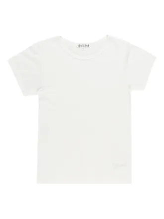 &Eacute;terne T-Shirt mit rundem Ausschnitt - Wei&szlig;