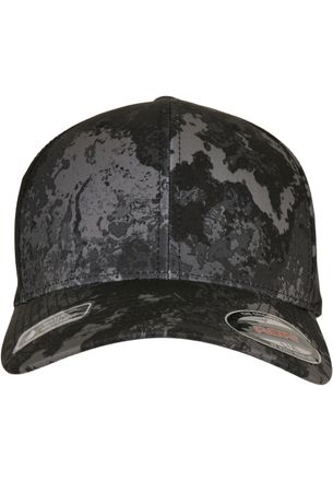 Flexfit Unisex Kappe Veil Camo Cap, Farbe Poseidon Black, Größe L/XL