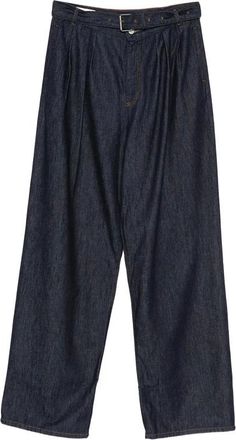 Dries Van Noten Homme, Jeans, Bleu, Taille: S Wide Pleated Jeans