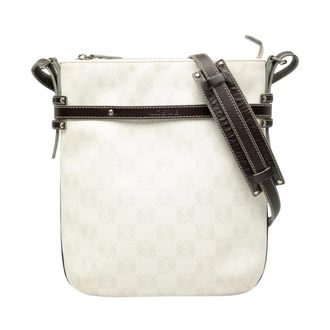 Loewe Pre-owned Vintage Anagram Jacquard Crossbody Bag - - Pre-owned - Damen - Wei&szlig; - ONE SIZE