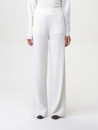 Max Mara Weit geschnittene Strickhose aus Wollmischung mit hohem Elastikbund