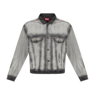 Diesel unisex, Vestes, Gris, Taille: S D-Denver-Fsi Trucker Jacket