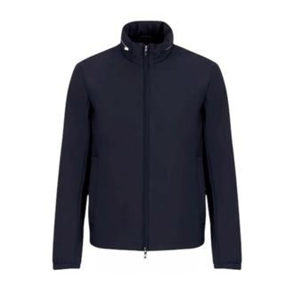 Armani Gef&uuml;tterte Herrenjacke mit Kapuze- stilvoll - - Jackets - Herren - Blau - 2XL