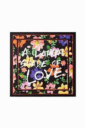 Desigual Accessories Fabric Squared Foulard Fou_High FLO, Finition du matériau, Taille Unique Femme