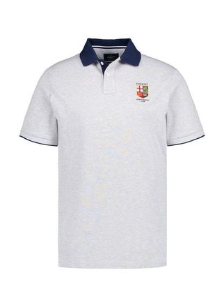Hackett Herren Polo-Shirt grau meliert Classic Fit