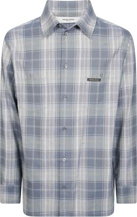 Golden Goose Camicia Tasca Cotton Toile - Homme - Chemises - Bleu - Taille: S
