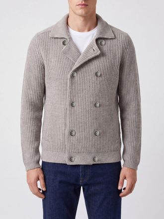 Brunello Cucinelli Zweireihiger Cardigan aus reinem Kaschmir