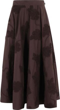Rotate Rotate Birger Christensen, Femme, Jupes, Brun, Taille: 34 FR Flower Maxi Skirt