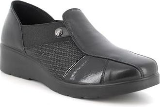 Enval soft Enval Soft Femme D.Amalia Enval Mocassin, Noir Noir laminé, 36 EU