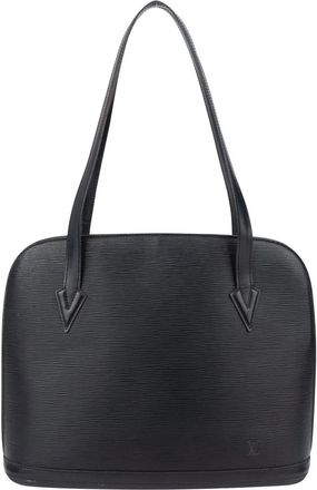 Louis Vuitton Crossbody Bags - Louis Vuitton Noir Epi Leather Lussac Shoulder Bag - Gr. unisize - in Schwarz - f&uuml;r Damen