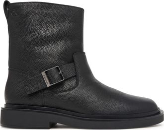 Calvin Klein Stiefel Calvin Klein Sq Rubber Boot Buckle Lth HM0HM02353 Schwarz