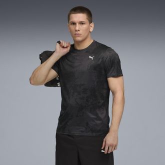 Puma TAD ESSENTIALS AOP T-Shirt Herren, Kleidung, Schwarz, M