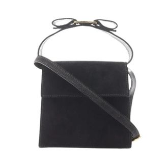 Ferragamo Pre-owned Vara Ribbon Wildleder 2-way Handtasche - - Pre-owned - Damen - Schwarzk - ONE SIZE