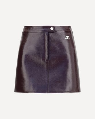 Courr&egrave;ges Vinyl mini Skirt Female 38