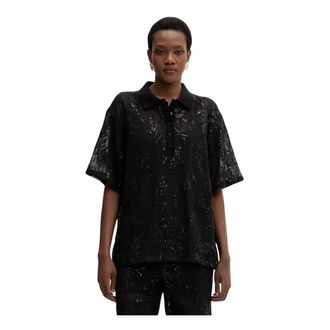 Isabelle Blanche Polo Top - Femme - Blouses et Chemises - Noir - Taille: 38 FR
