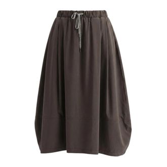 Gran Sasso Midi Jerseyrock - - Skirts - Damen - Braun - 2XS