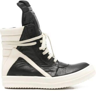 Rick Owens Low-Top Sneaker - Geobasket Black/milk/milk - Gr. 37,5 (EU) - in Schwarz - f&uuml;r Damen