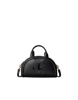 Calvin Klein Signature Monogram Umh&auml;ngetasche in Schwarz