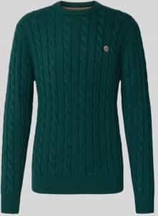 Mc Neal Slim Fit Strickpullover aus reiner Baumwolle