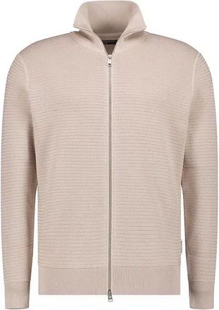 Marc O'Polo Herren Pullover beige Baumwolle unifarben