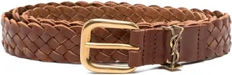 Saint Laurent Braided Buckle Belt