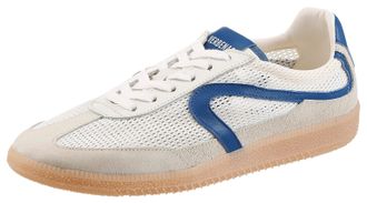 Verbenas Sneaker VERBENAS SIMON, Herren, Gr. 41, wei&szlig;, navy, Leder, Textil, unifarben mit Farbeinsatz, Schuhe Sneaker, Retrosneaker, Schn&uuml;rschuh, Freizeitsneak