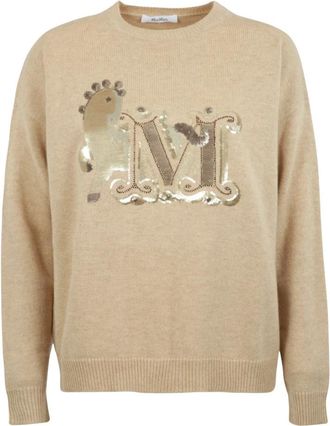 Max Mara Femme, Pulls, Beige, Taille: 36 FR Maglia