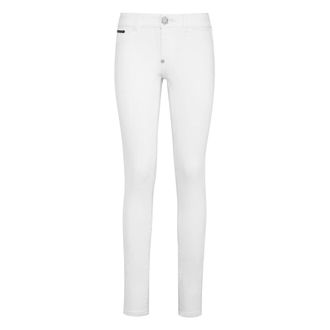 Philipp Plein Femme, Jeans, Blanc, Taille: W28 Skinny Jeggings