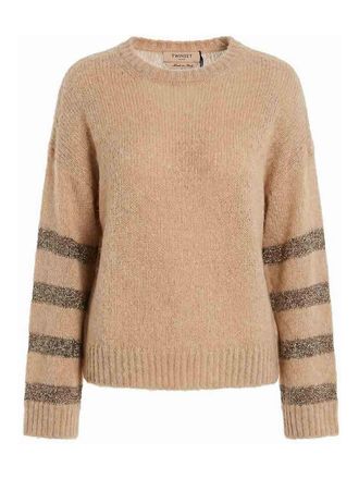 Twinset Pull Col Rond - Marron