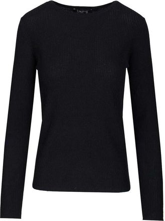 Max Mara Rundhalspullover - Blau
