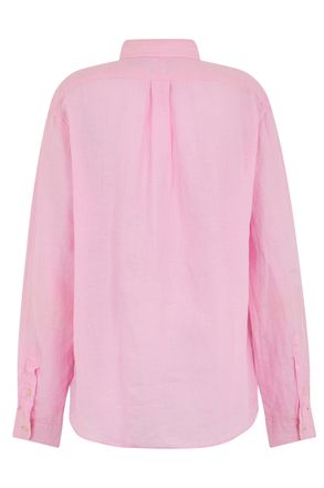 Polo Ralph Lauren Mens Long-Sleeve Linen Shirt Pink