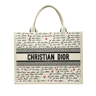 Dior Pre-owned Toile sacs-dior - Femme - Pre-owned - Blanc - Taille: ONE Size