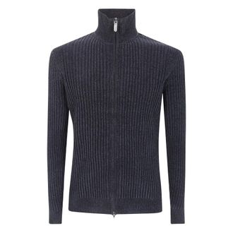 Roberto Ricci Design Velvet Rave Full Zip Knit - - Knitwear - Herren - Blau - S