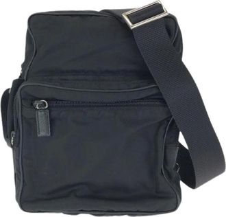 Prada Sac bandouli&egrave;re en nylon Tessuto Pre-owned - Femme - Pre-owned - Noir - Taille: ONE Size