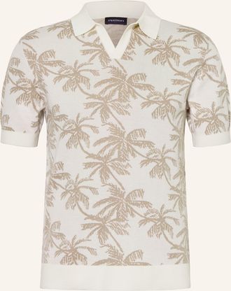 Strokesman's Strokesmans Strick-Poloshirt weiss